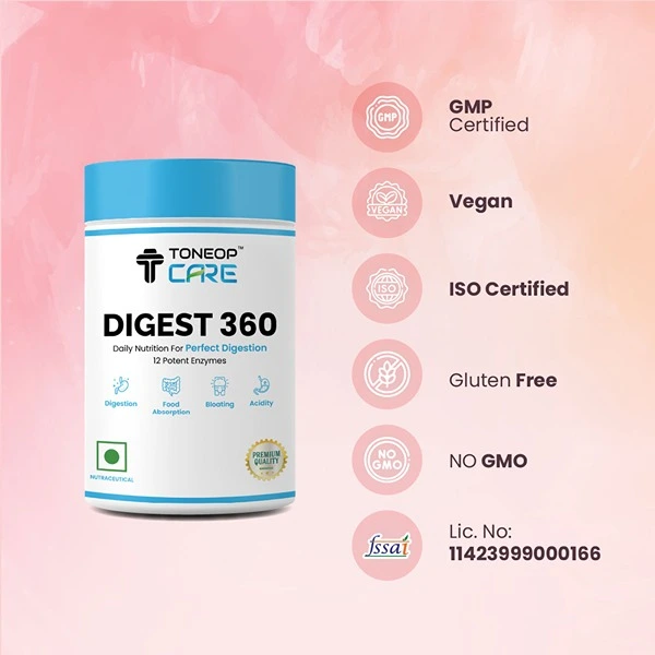 Buy ToneOp Care's Digestive Enzyme Tablets Online in India
